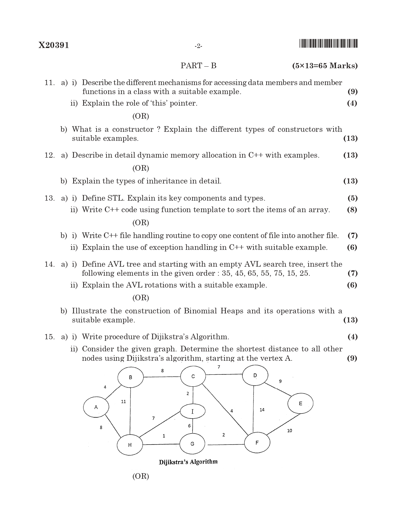 Anna University Cs 6301 Programming And Data Structures Ii For Computer Science And